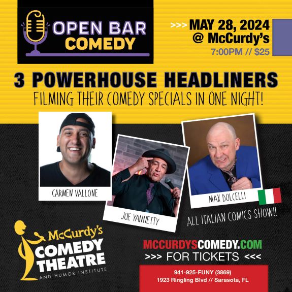 Open Bar Comedy at McCurdy's Comedy Theatre